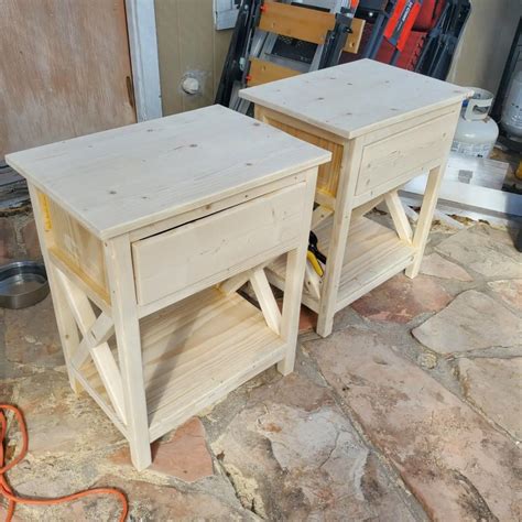 Diy Farmhouse Bedside Table Ana White