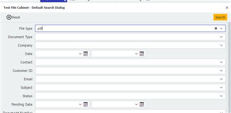 How To Search By File Type Within A File Cabinet · Docuware Support Portal