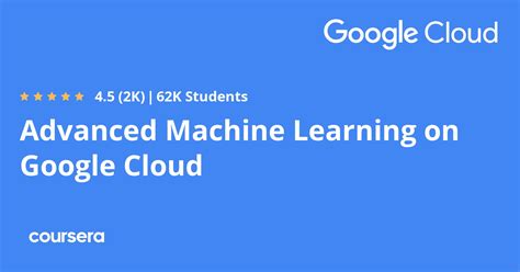 Advanced Machine Learning On Google Cloud Specialization Study Groups