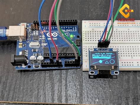 สอนใช้งาน Arduino เชื่อมต่อแสดงผล จอoled 0 96 นิ้ว สีน้ำเงิน แบบ I2c ขาย Arduino อุปกรณ์