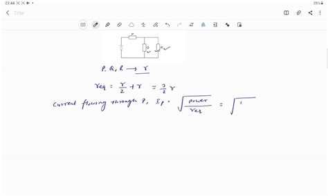 The Resistors P Q And R In The Circuit Have Equal Resistance The