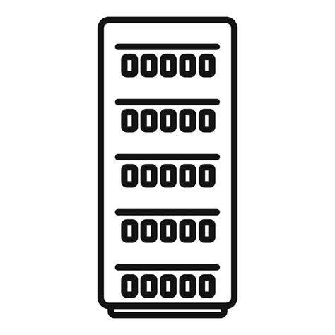 Premium Vector Vector Illustration Of A Server Rack Icon