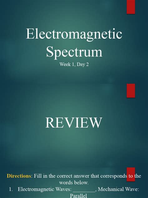 Lesson 2 Pdf Electromagnetic Radiation Electromagnetic Spectrum Lesson 2 Pdf Electromagnetic Radiation Electromagnetic Spectrum