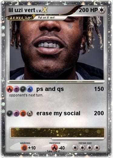 Pokémon Lil Uzi Vert 3 3 Ps And Qs My Pokemon Card