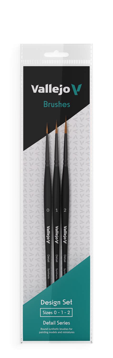 Vallejo Hobby Brushes Detail Design Set Wargames Warehouse