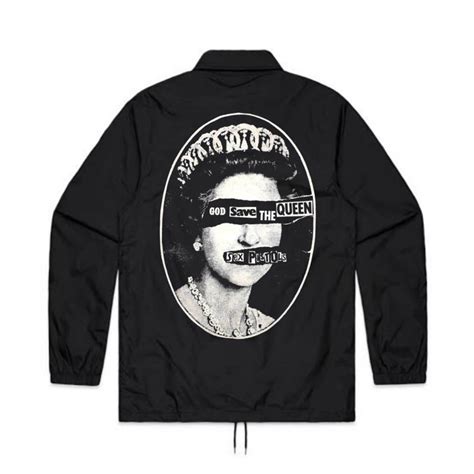 Jual Jaket Coach Band Sex Pistols God Save The Queen Windbreaker