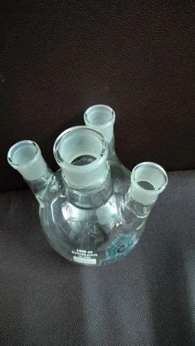 Borosilicate Glass Chamunda Scientific Four Neck Flask For Chemical