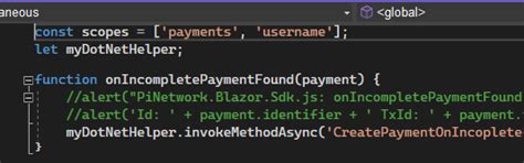 Payments Scope Exception Solved · Issue 233 · Pi Appspi Platform Docs · Github