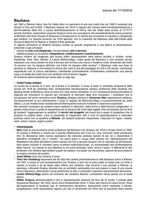 Appunti Storia Design Docsity