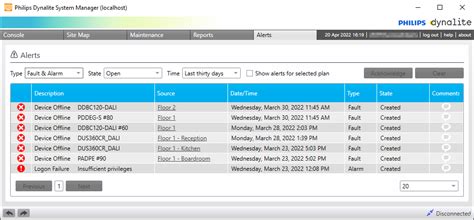 alerts dynalite technical documentation