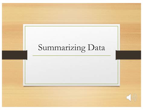 W1 Summarizingdata Summarizing Data Levels Of Measurement Nominal