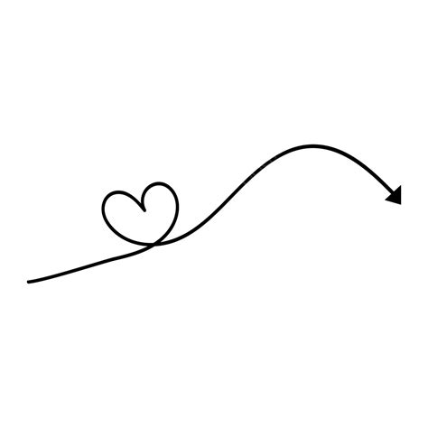 Heart Arrow Line Directional Clipart Heart Clipart Arrow Clipart