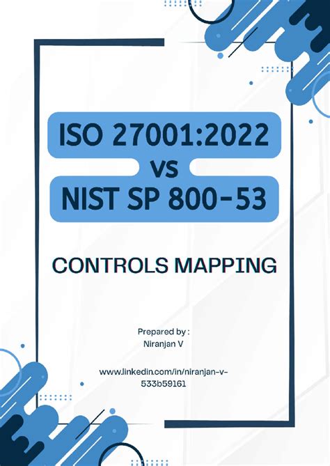 Mapping Nist Csf Iso27001 Mapping Iso Iec 27001 2022 To Nist Sp 800 53 Revision 5 Note An