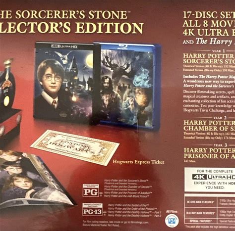 ⛔️瑕疵品 4k藍光blu Ray《harry Potter 哈利波特1 8 八部曲全集》廿周年紀念豪華珍藏版 興趣及遊戲 音樂、樂器