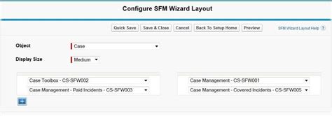 configuring the wizard layout
