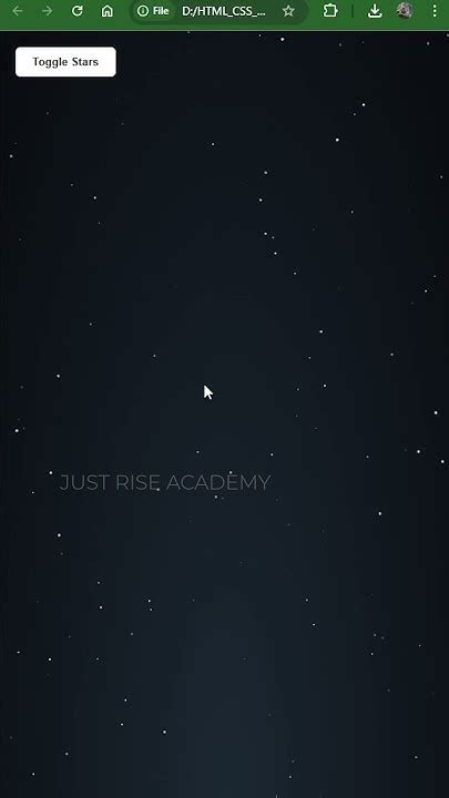 Shooting Stars Animation Justriseacademy Coding Frontendcourse Programming Youtube