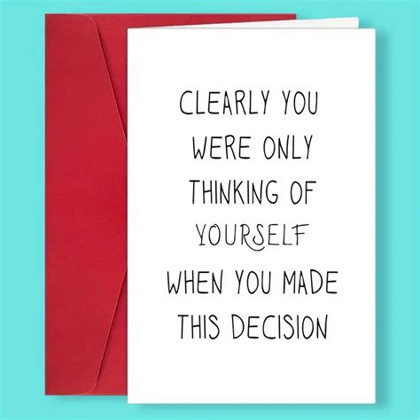 Funny Going Away Card Coworker Humor New Clearly Temu