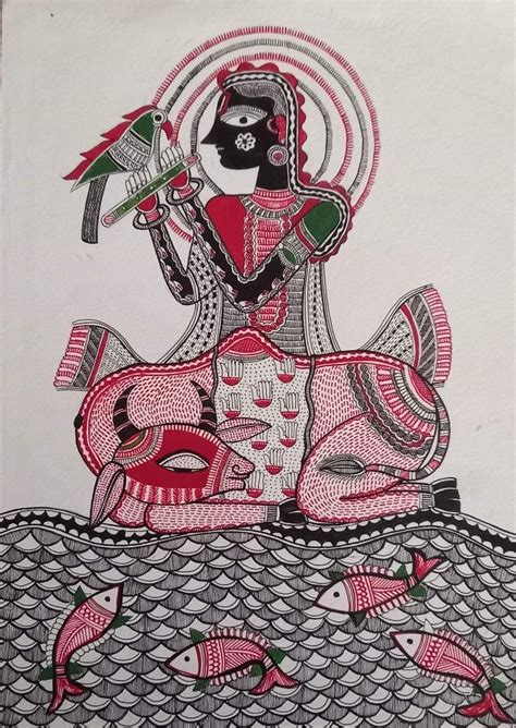 Pin By Ved Chandra Madesia On Art Style Madhubani Contemporary Folk