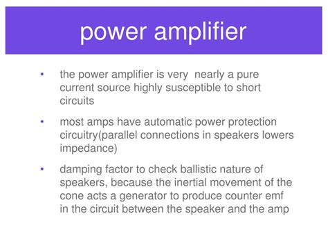 PPT Amplifiers PowerPoint Presentation Free Download ID 5468883