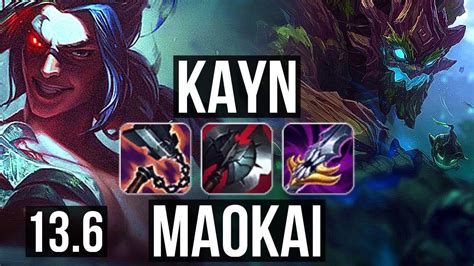 Kayn Vs Maokai Jng 12114 15m Mastery Legendary 400 Games