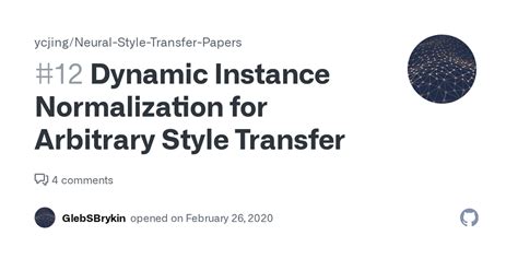 Dynamic Instance Normalization For Arbitrary Style Transfer · Issue 12 · Ycjingneural Style