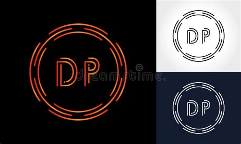 Initial Dp Letter Logo With Creative Modern Business Typography Vector