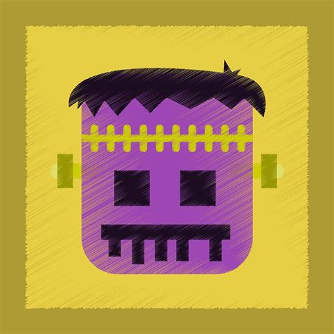 플랫 음영 스타일 아이콘 할로윈 괴물 벡터 Eps Ai Uidownload