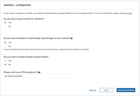 Google Tag Manager For WordPress Plugin GTM4WP Set Up Complianz