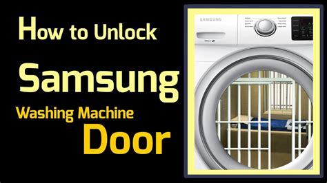 Unlock Samsung Washing Machine Door Diagnostic Mode Youtube
