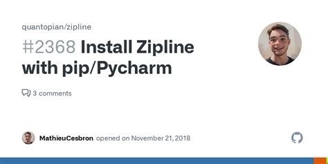 Install Zipline With Pip Pycharm Issue 2368 Quantopian Zipline