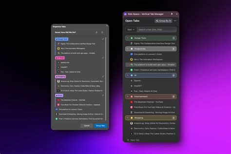 Side Space Your AI Powered Vertical Tabs Manager For Browsing
