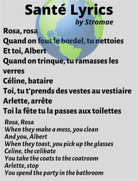 Santé Stromae French Lyrics English Translation Meaning
