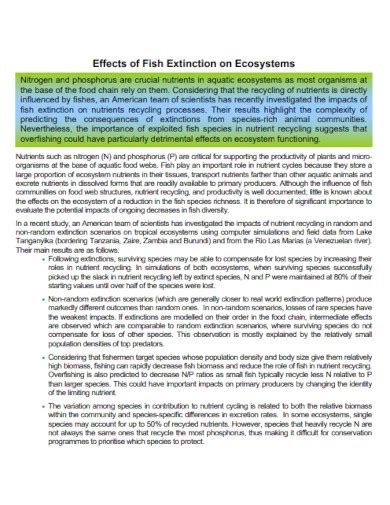 99 Ecosystem Examples