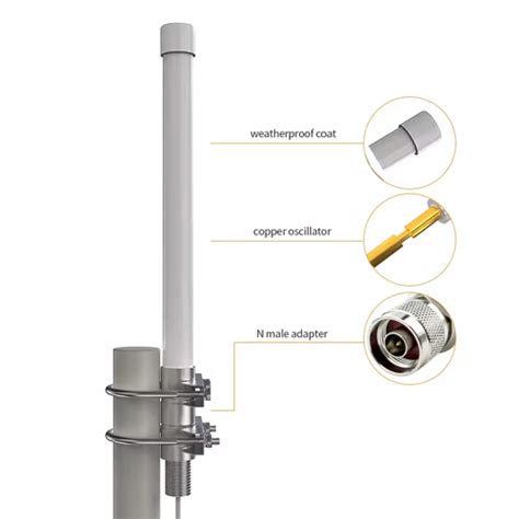 Yetnorson Fiberglass Antenna 868mhz 8dbi 110cm N Male Micro Robotics