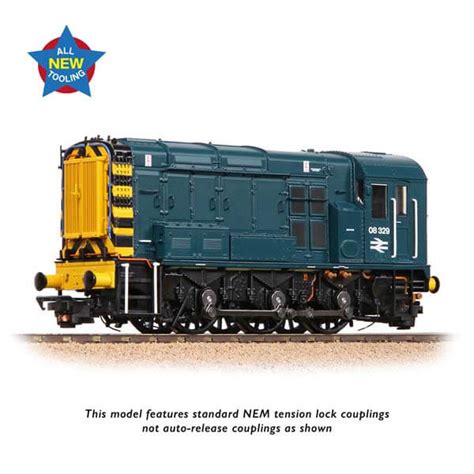 Bachmann 35 925 Class 08 08329 Br Blue With Wasp Stripes Model Junction