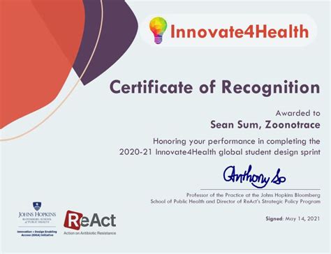 Sean Sum On Linkedin Last Year Rebecca Sim And Myself Applied For The Innovate4health 2020 21…