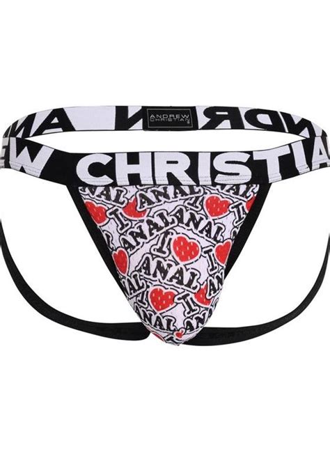 Jockstrap MĘski Andrew Christian I Love Anal Mesh Jock 92728