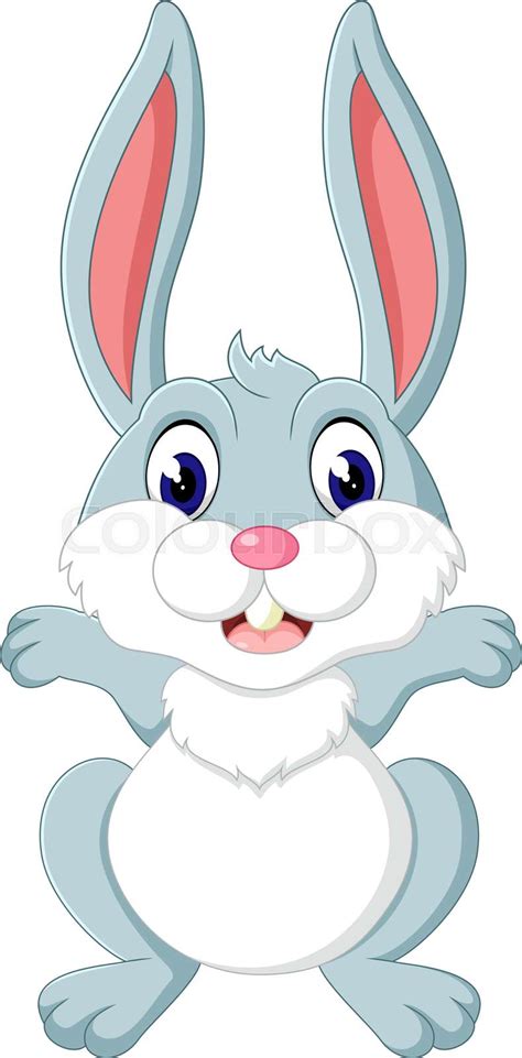 Hase Cartoon Niedlich Stock Vektor Colourbox