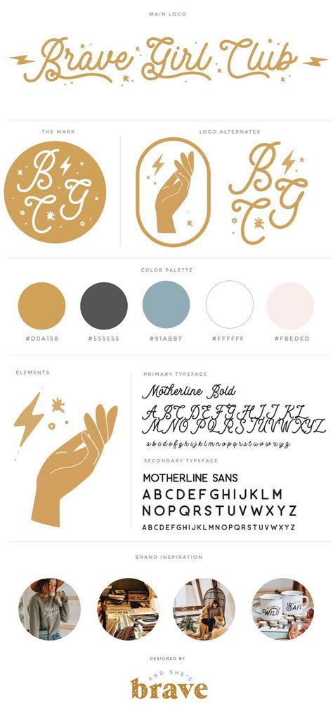 Brave Girl Club Fashion Logo Design Branding Design Logos Design