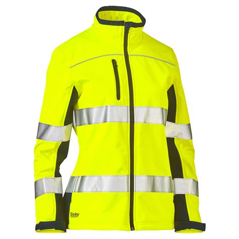 Bisley Ansi Type R Class 2 Womens Contoured Softshell Jacket S Hi