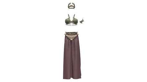 3d Model Full Belly Dancer Costume Vr Ar Low Poly Cgtrader
