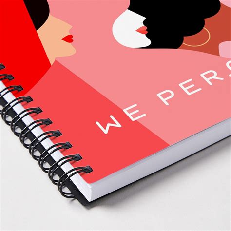 Girl Power We Persist Coral And Pink Notebook Shutterfly