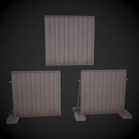 Container Fence 3d Model