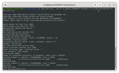 Installation De Micropython Sur Une Carte Pyboard Sciences Physiques