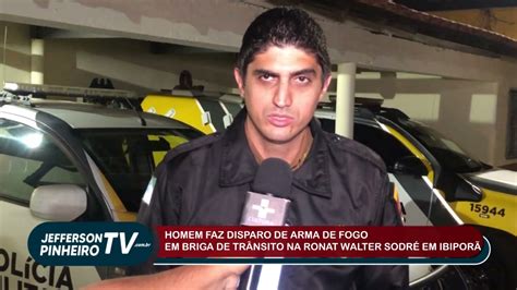 ApÓs Briga De TrÂnsito Homem Faz Disparo De Arma De Fogo Em Via PÚblica