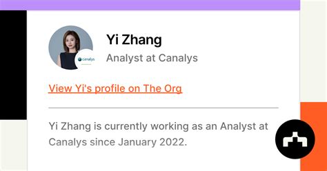 Yi Zhang Analyst At Canalys The Org