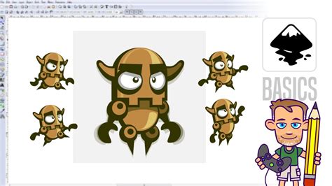 Inkscape Tutorial Game Art Creation Animation Basics Youtube
