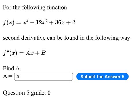 Solved For The Following Function F X X3−12x2 36x 2 Second