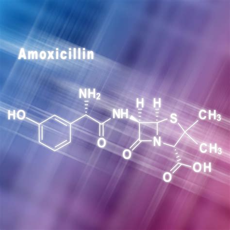 Premium Photo Amoxicillin Antibiotic Drug Structural Chemical Formula