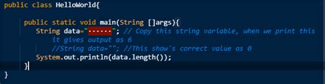 Javas Strings Length Function Showting Incorrect Value Stack Overflow
